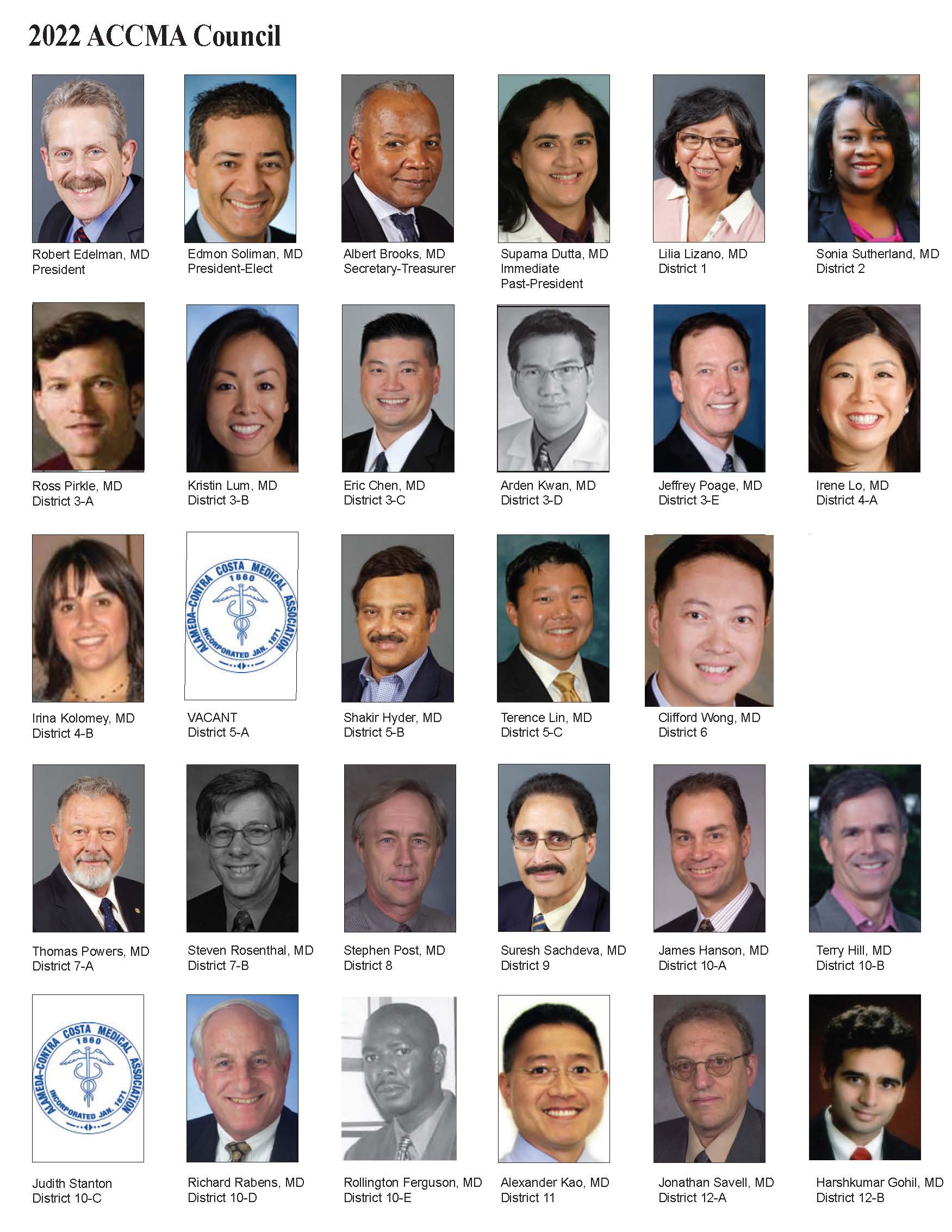 The Alameda-Contra Costa Medical Association > Leadership > ACCMA Council