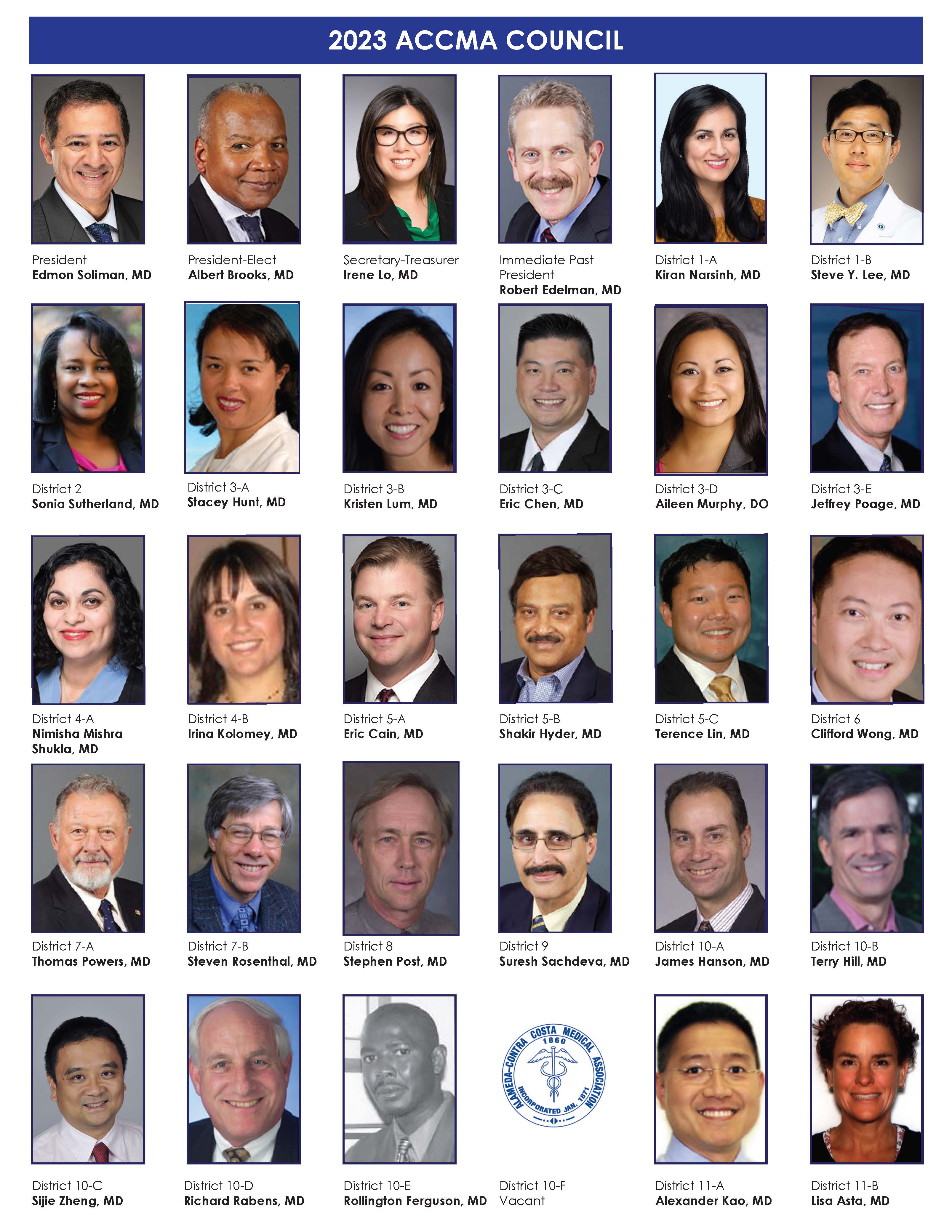 The Alameda-Contra Costa Medical Association > Leadership > ACCMA Council